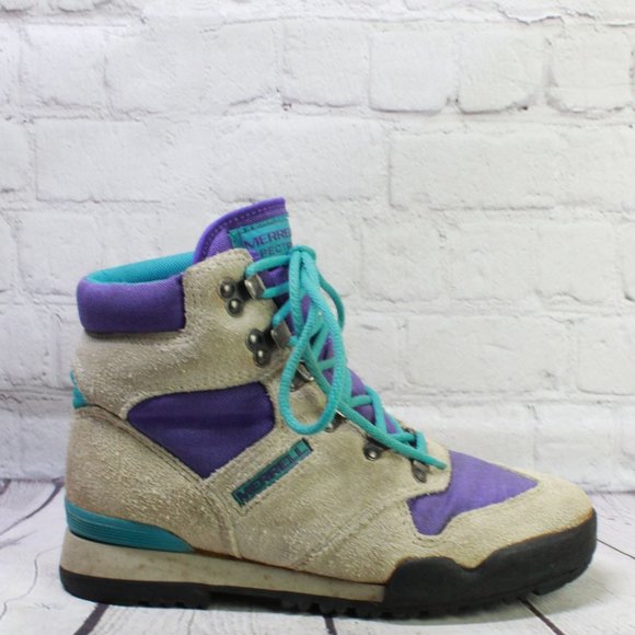 Merrell | Shoes | Vintage Merrell Spectrum Purple Suede Lace Up Air ...